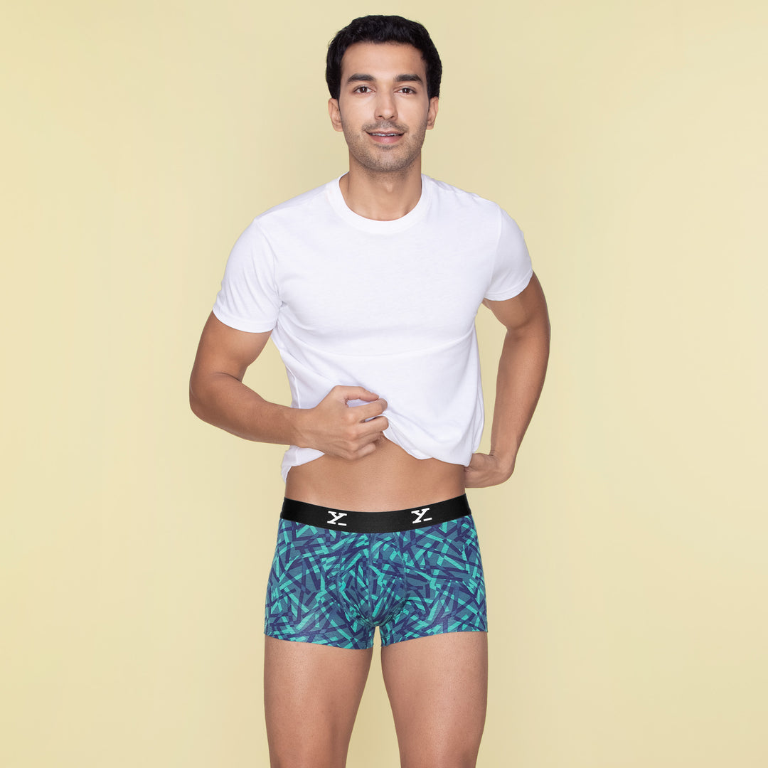Shuffle Modal Trunks Aqua Strokes – XYXX Apparels