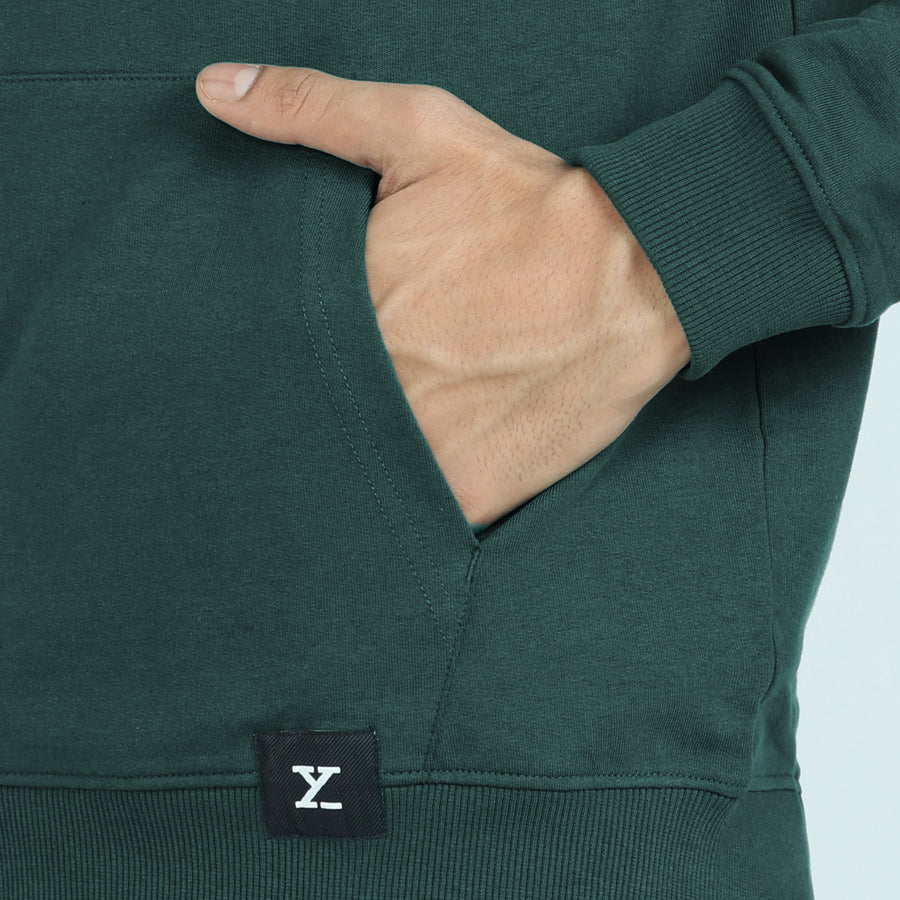 Cruze French Terry Cotton Hoodie Jackets Forest Green – XYXX Apparels