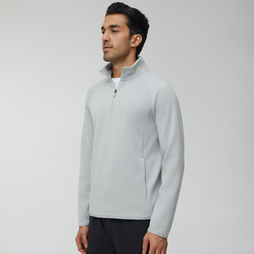 Alpha Half Zip Sweatshirt Moon Grey – XYXX Apparels