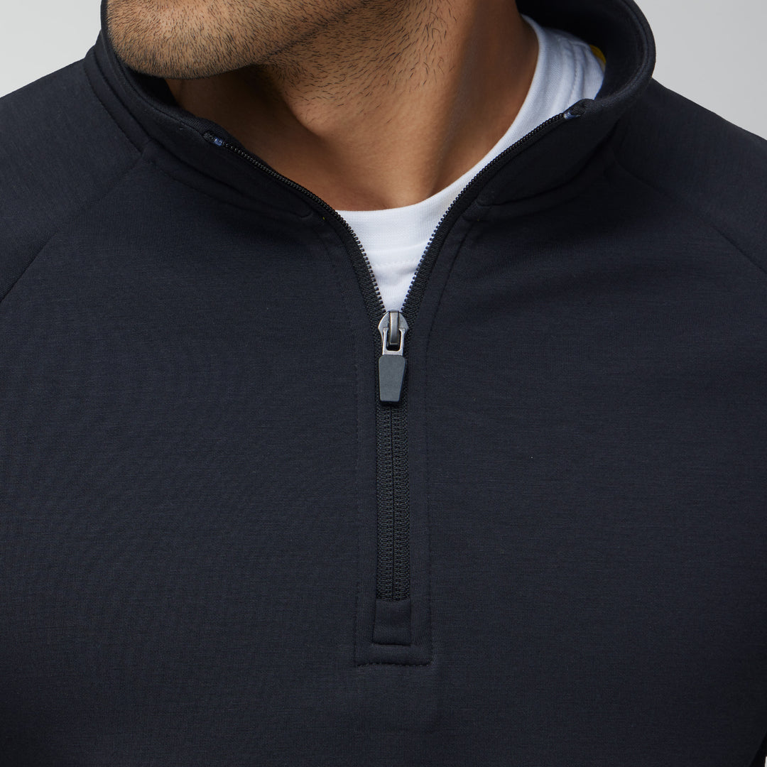 Alpha Half Zip Sweatshirt Pitch Black – XYXX Apparels