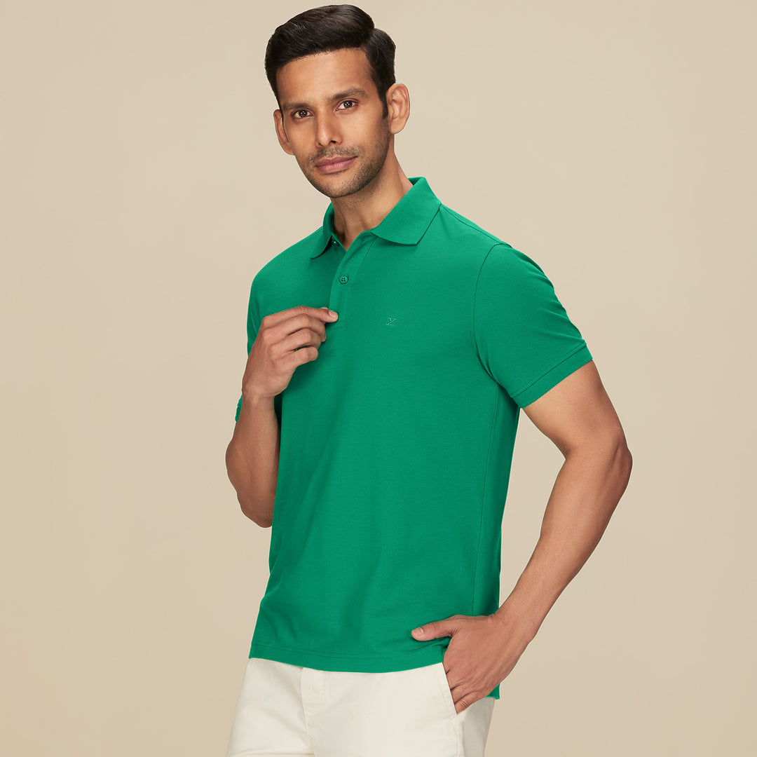 Nova Combed Cotton Polo T-shirts Fiesta Green – XYXX Apparels