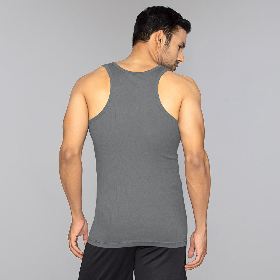 Nova Round Neck Racer Back Vest Ash Grey – XYXX Apparels