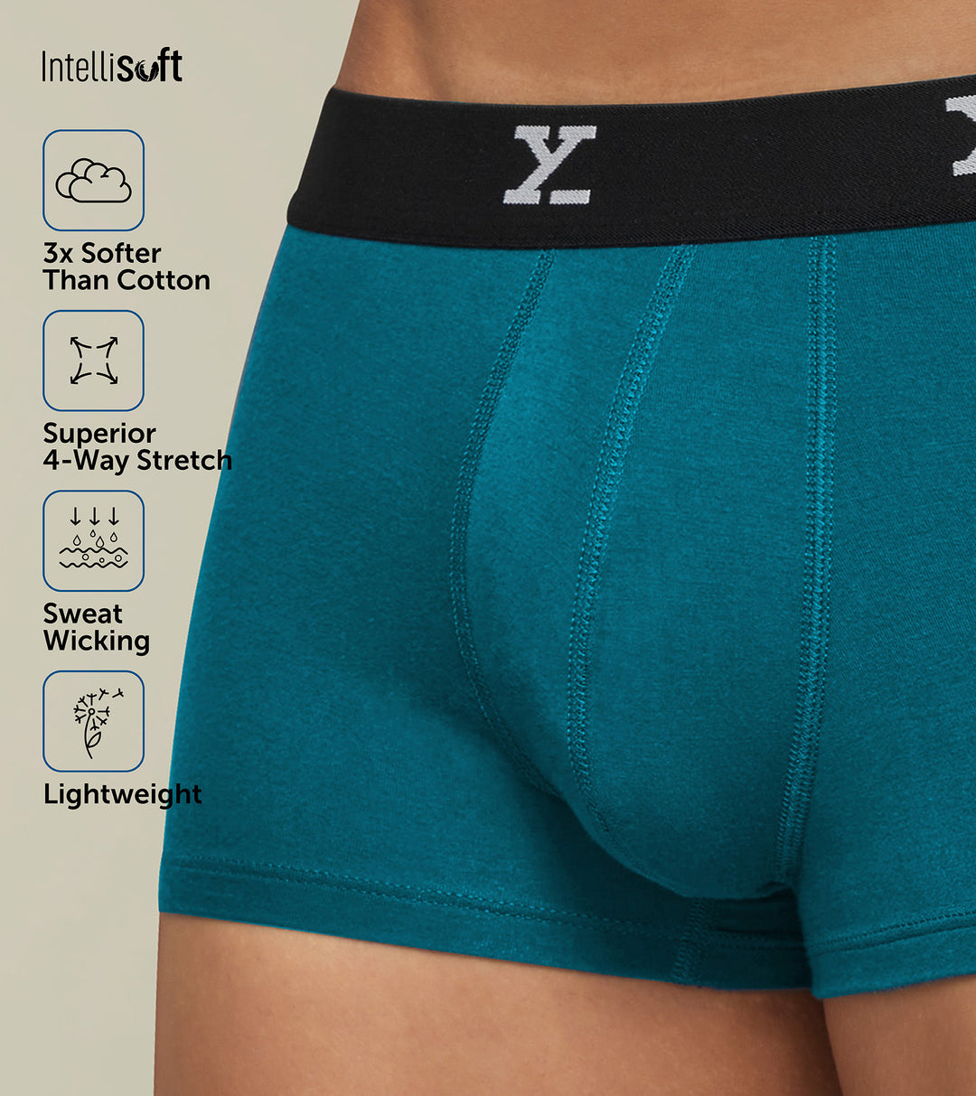 Buy Ace Tencel™ Men's [Blue Ocean] Modal Trunks Online – XYXX Apparels
