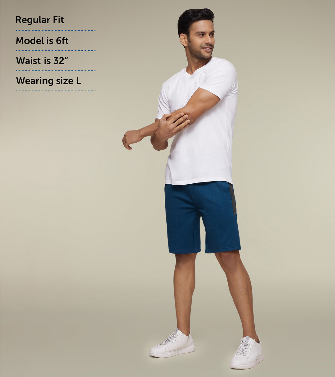 Buy IntelliSmooth Code Cotton Rich Estate Blue Men's Shorts – XYXX Apparels