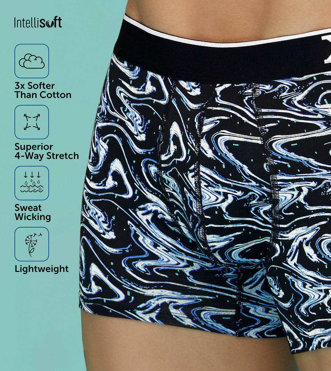 Flux Modal Trunks Black Marble – XYXX Apparels