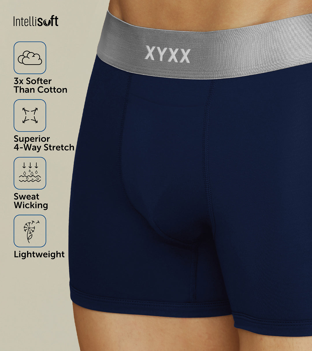 Men's MicroModal® Trunk [Black iIris] – XYXX Apparels
