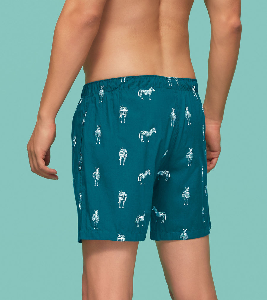 Cotton Boxer For Men - Blue Printed Inner Boxers - XYXX – XYXX Apparels