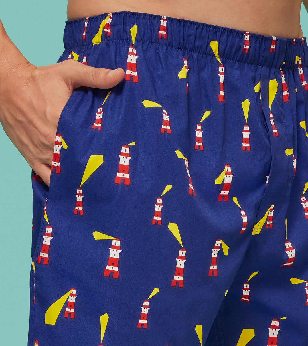 Cotton Boxer For Men - Blue Printed Inner Boxers - XYXX – XYXX Apparels